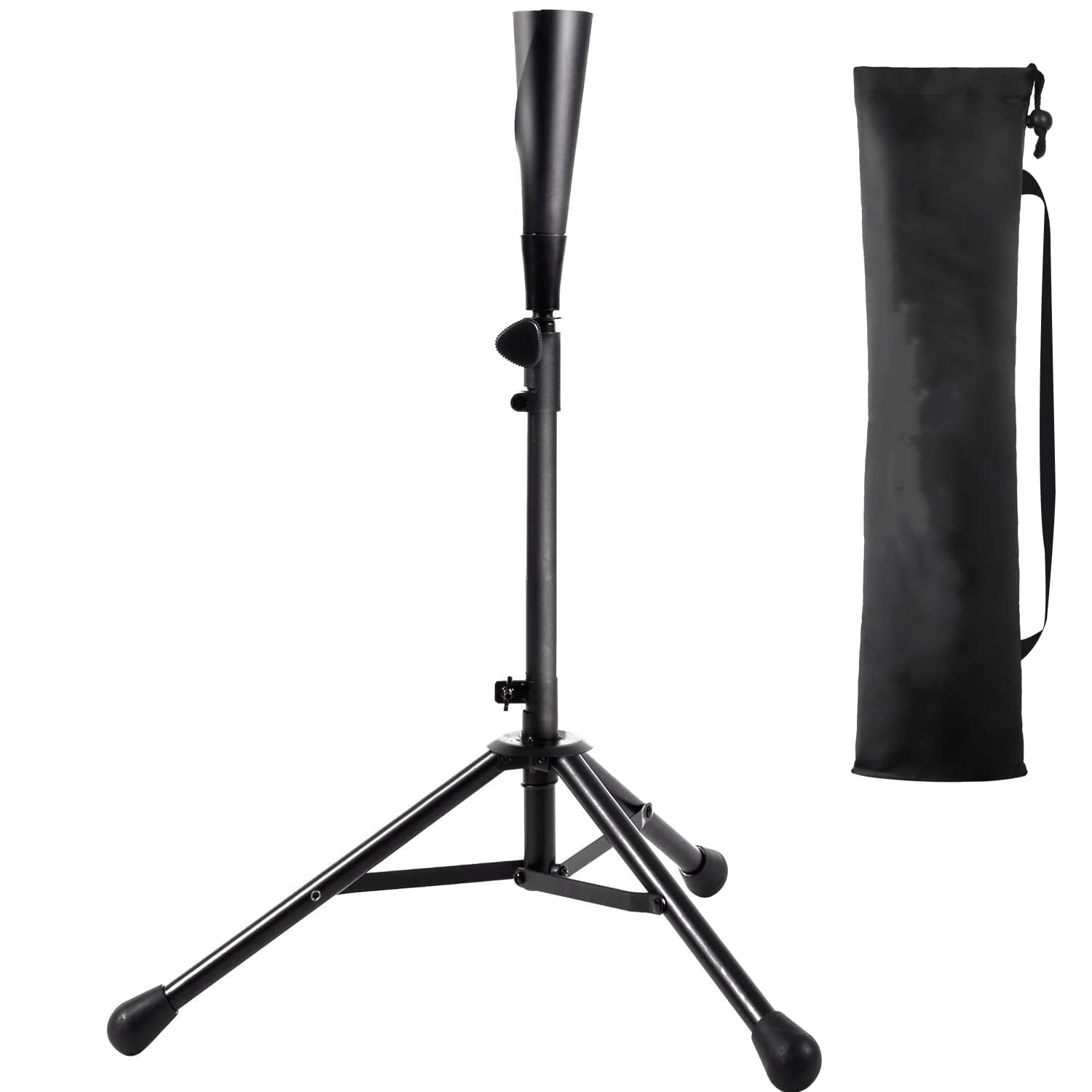 FITPLAY Baseball Batting Tee, 27" to 43" Adjustable Height with Tripod ...