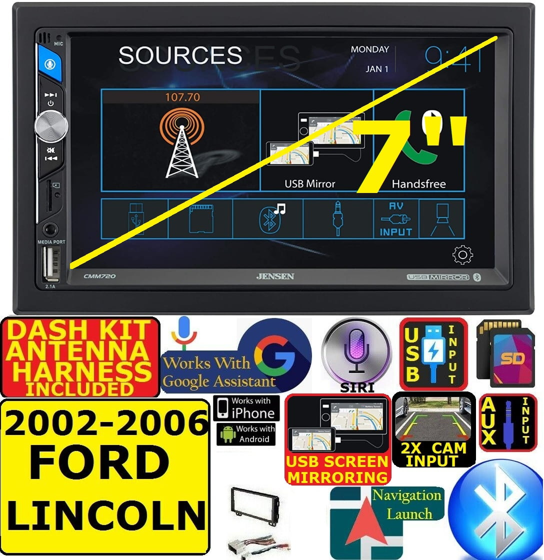 FITS 02-06 FORD EXPEDITION EXPLORER LINCOLN AVIATOR AM/FM USB/BLUETOOTH ...