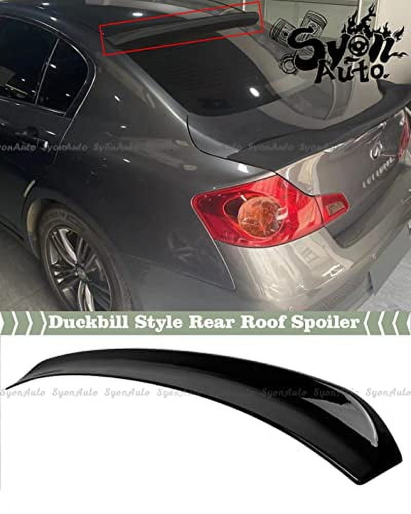 FITS 2007-2015 Infiniti G37 G35 Q40 Gloss Black Duckbill Style Rear ...