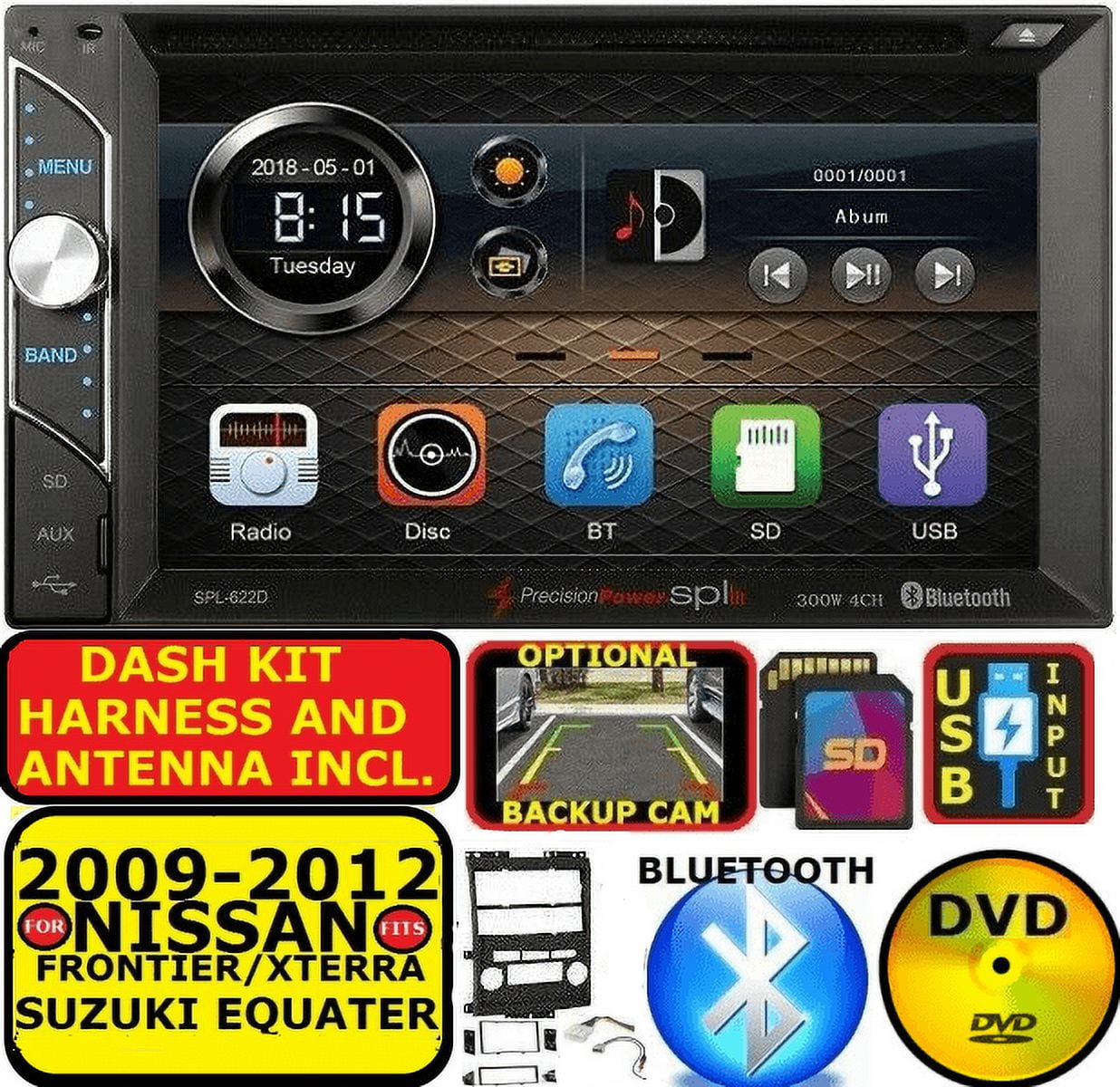 FITS/FOR NISSAN CD/DVD BLUETOOTH USB AUX SD MP3 TOUCHSCREEN CAR RADIO ...