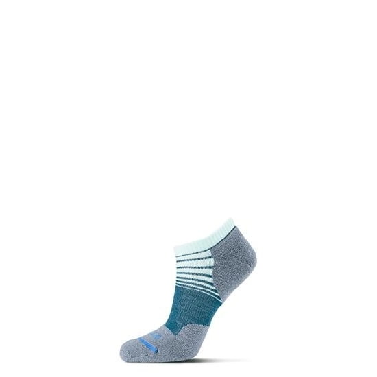 FITS Womens Light Runner Low Cut Tri-Stripe Socks Reflecting Pond ...