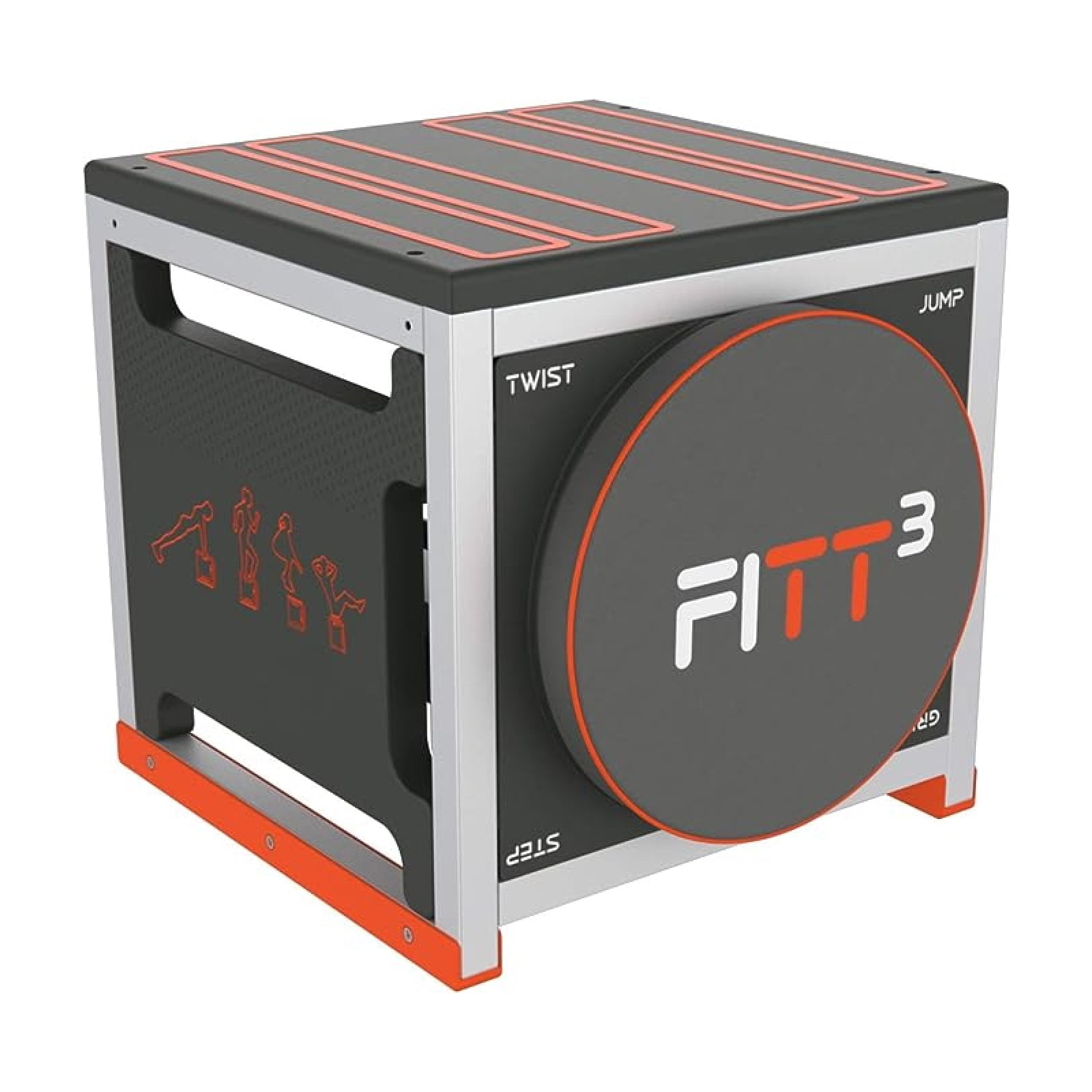 FITT Cube Total Body Workout HIIT Machine Orange F14488ORG - Walmart.com