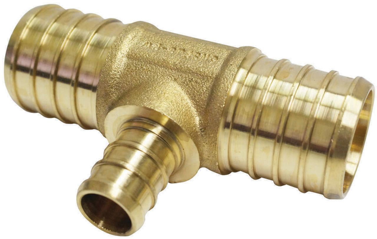 FITTING PEX TEE 1X1X1/2 BRASS - Walmart.com