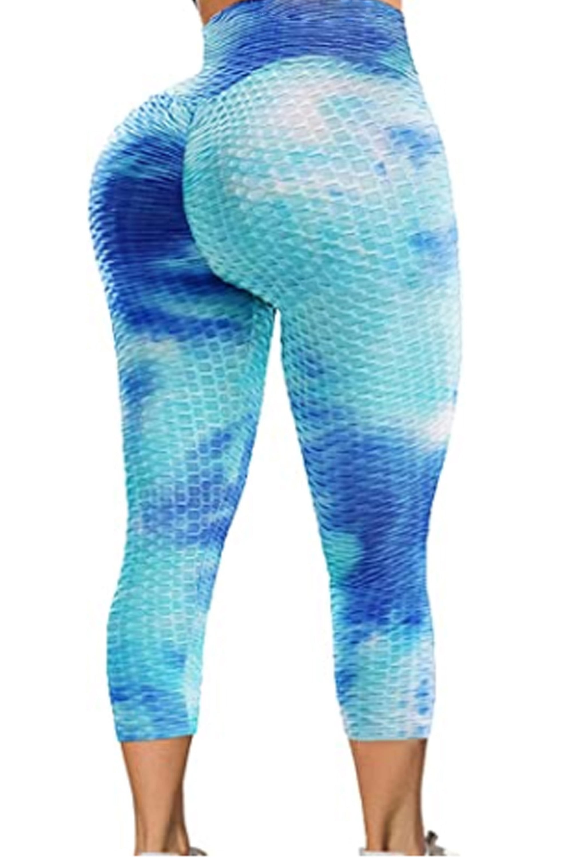 Fittoo Womens High Waist Ruched Butt Lifting Yoga Pants Tummy Control