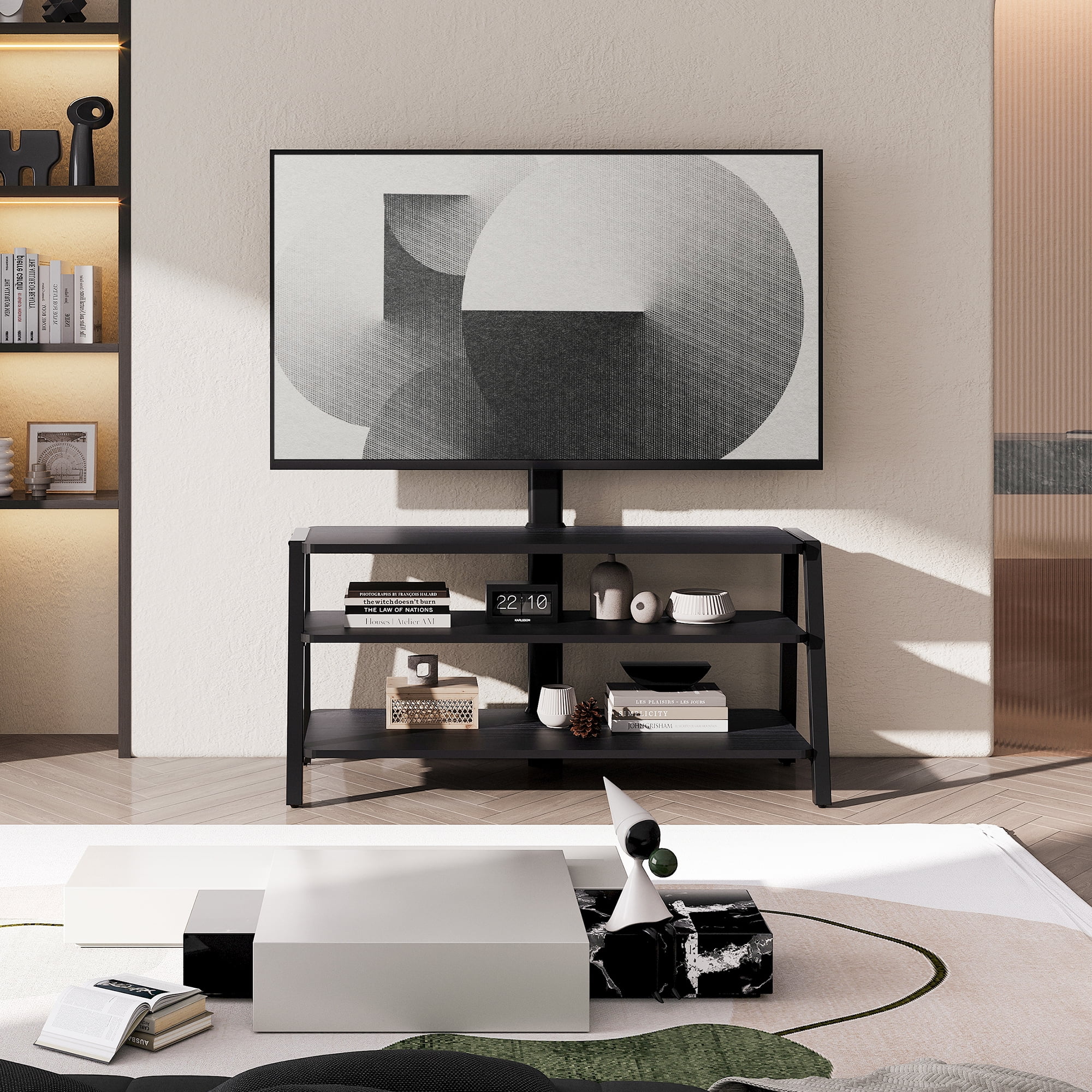 FITUEYES 2-in-1 TV Stand with Mount for 40-70 inch TVs,with Storage ...