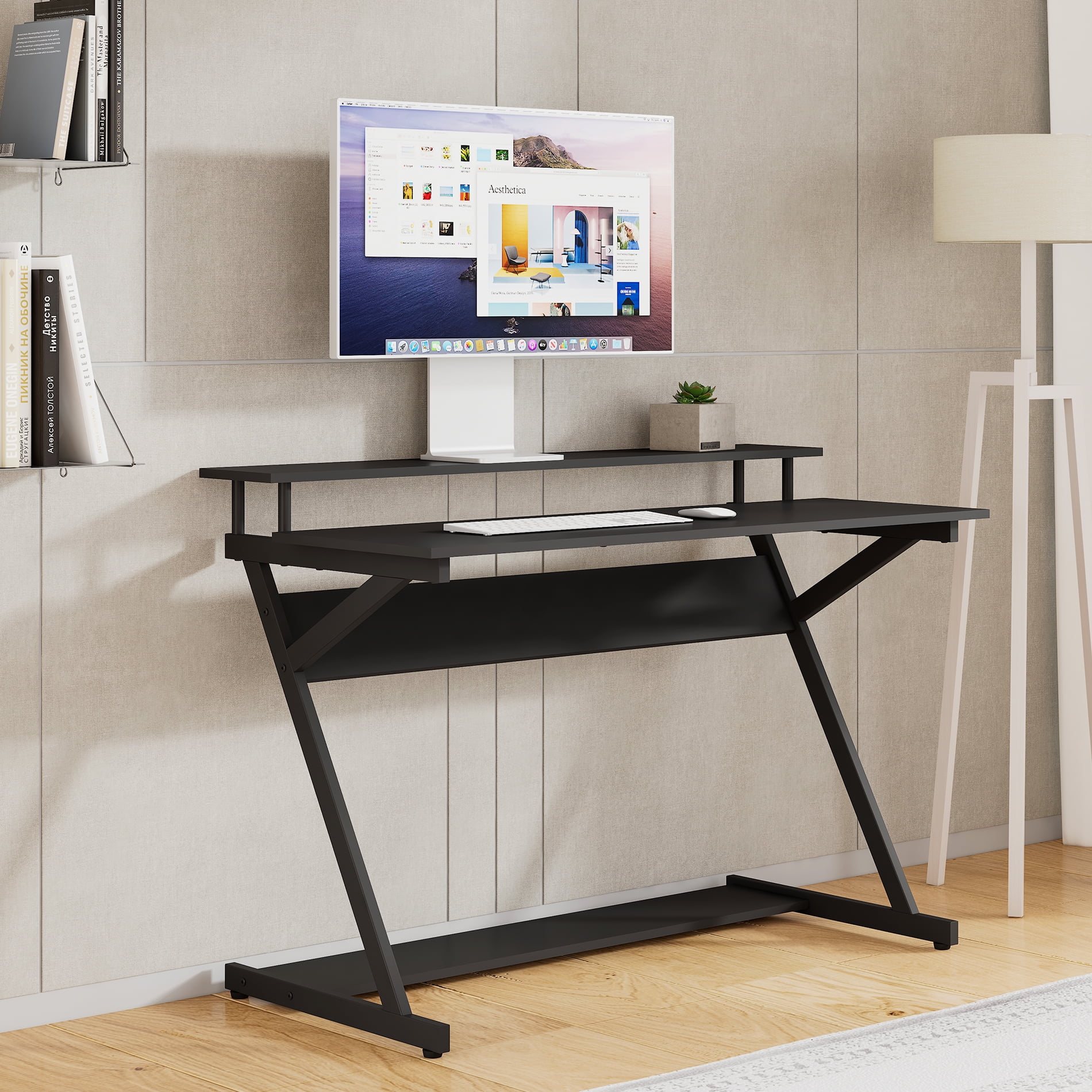 FITUEYES Desk Writing Computer Desk for Home Office Workstation Gaming ...