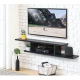FITUEYES Floating TV Shelf, Wall Mounted Media Console, Entertainment ...