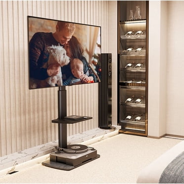 FITUEYES Swivel Universal Floor TV Stand for 32-75 LCD/LED TVs, Height ...