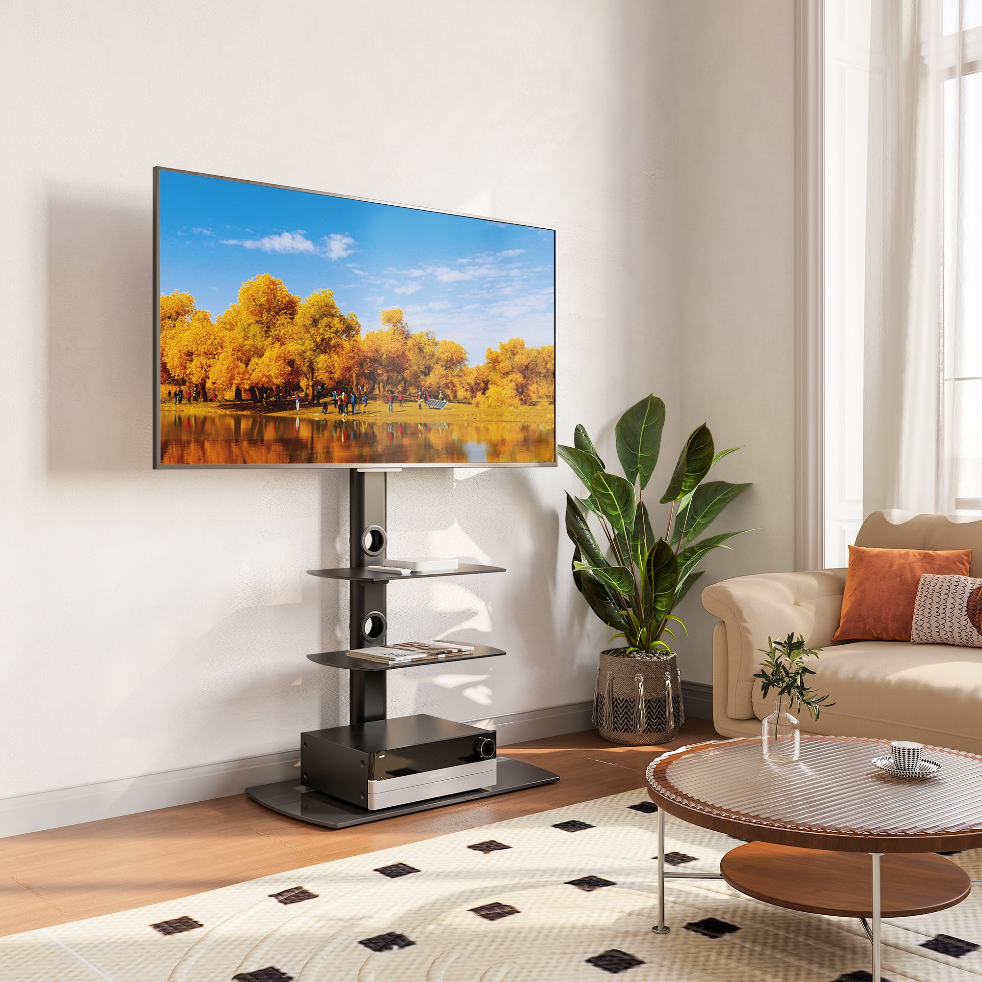 Off the wall cantilever tv stand store