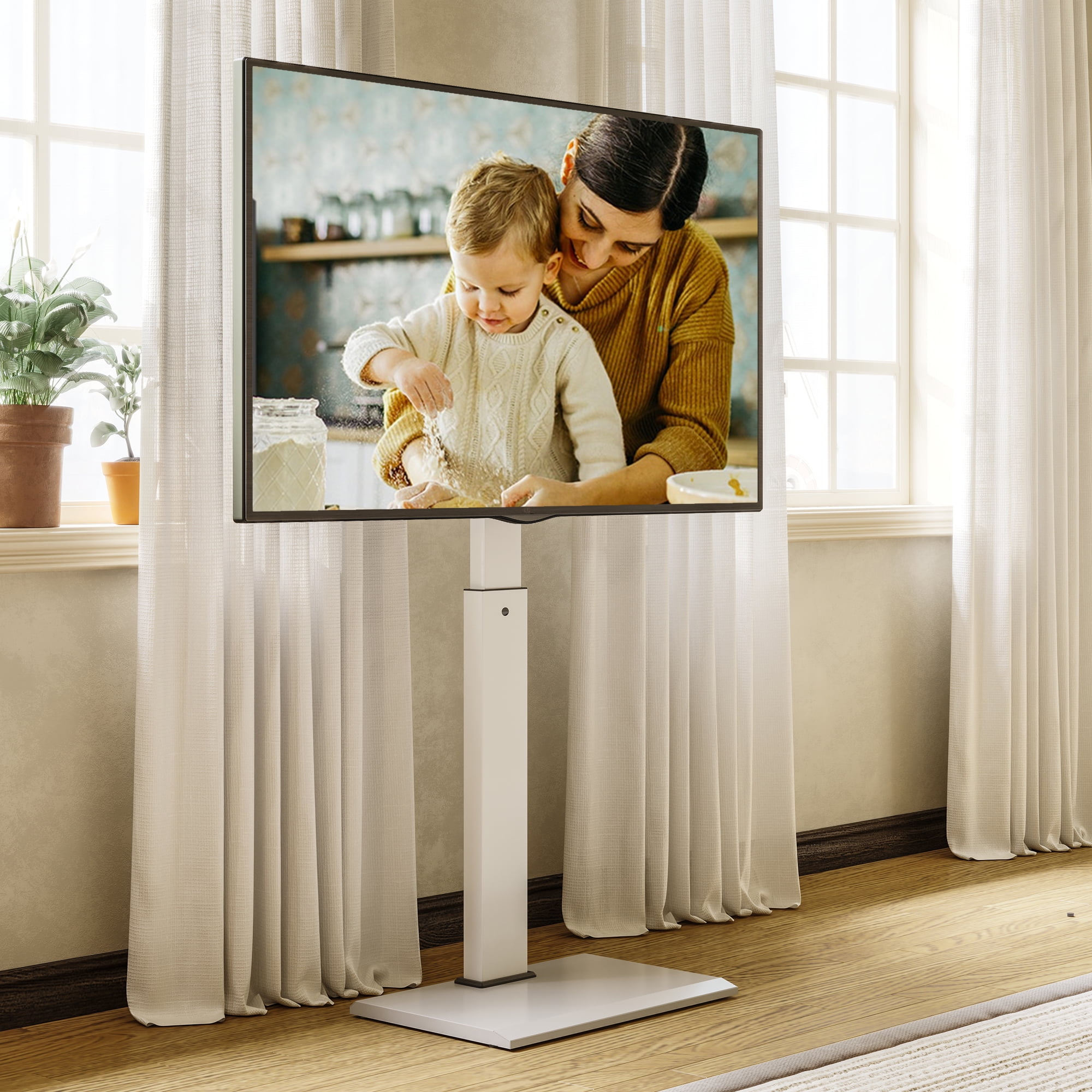 FITUEYES Modern Universal Floor TV Stand for Big Screen 32-75 Inch TVs ...