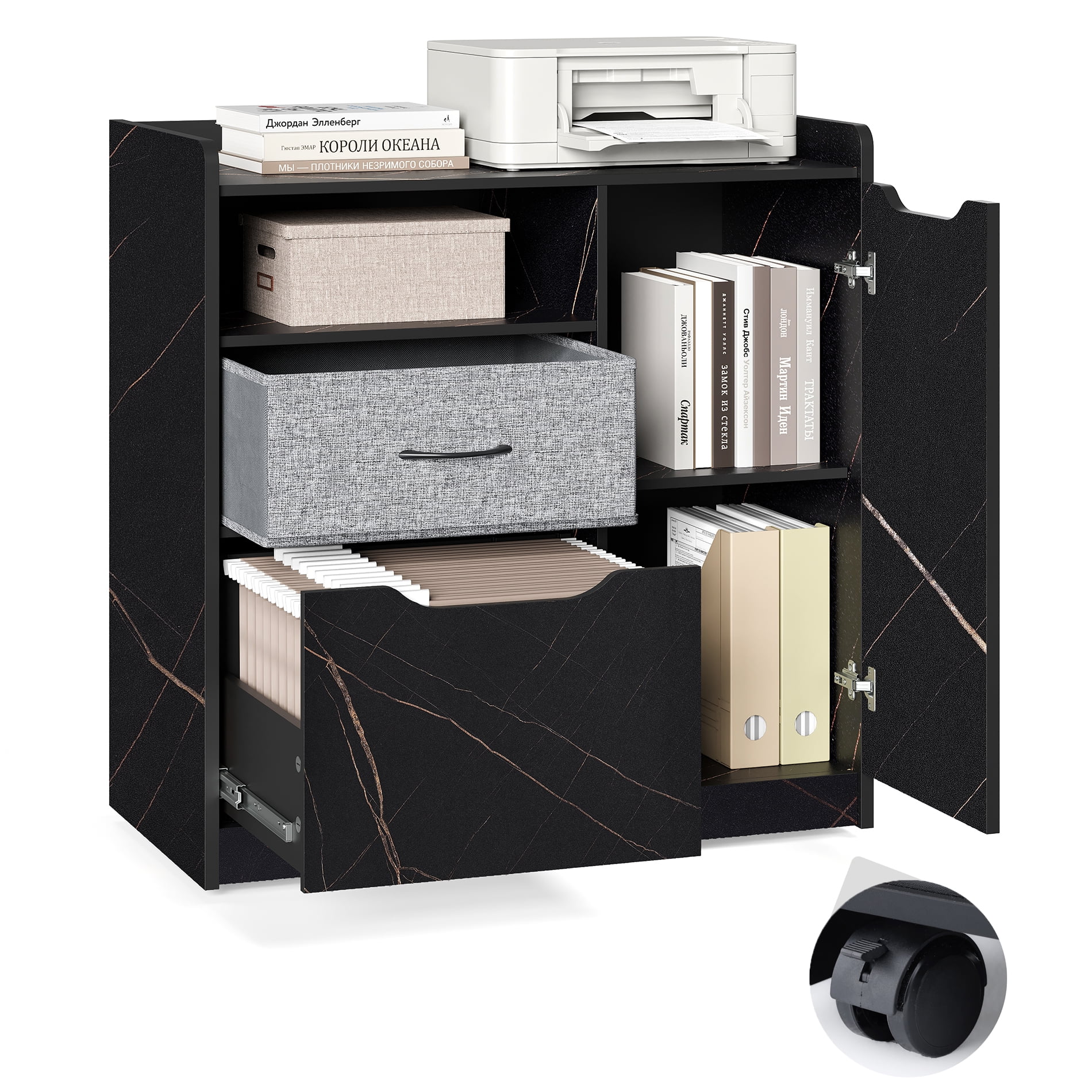 FITUEYES File Cabinet - Adjustable Shelves - Home Office Storage ...