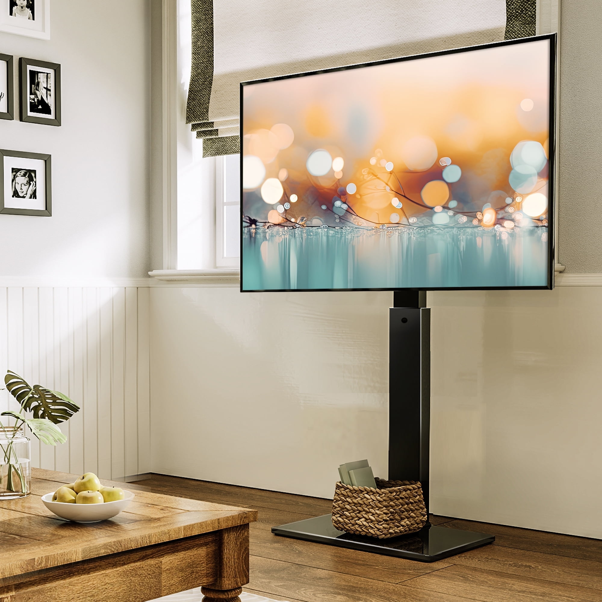 Free Shipping! FITUEYES Modern Swivel Floor TV Stand Base for 70-Inch ...