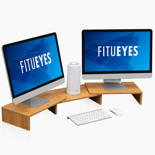 FITUEYES Monitor Stand Riser with Adjustable Length and Angle Laptop ...