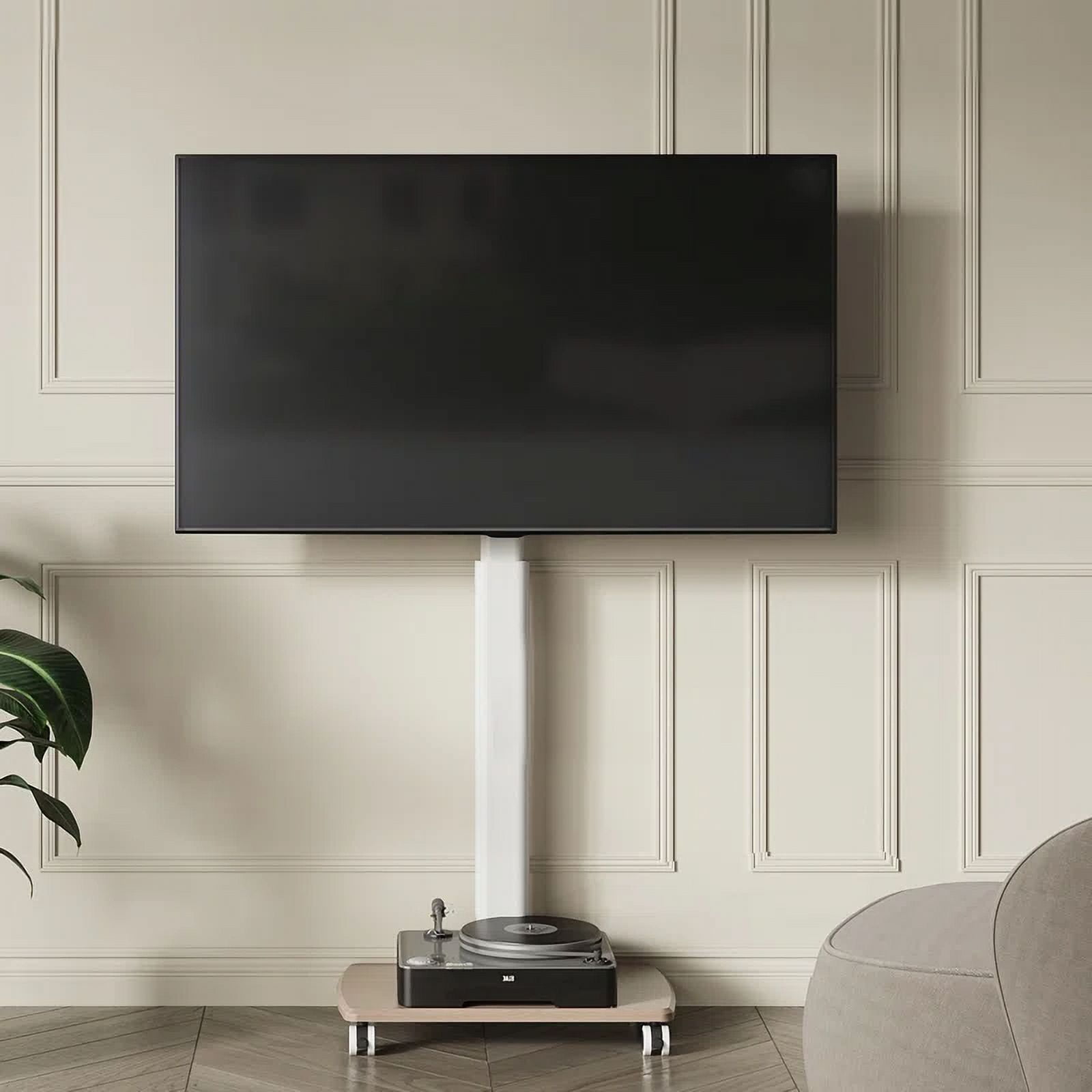 FITUEYES 32-70 Inch TV Floor Stand, Mobile with 360° Wheels, Adjustable ...