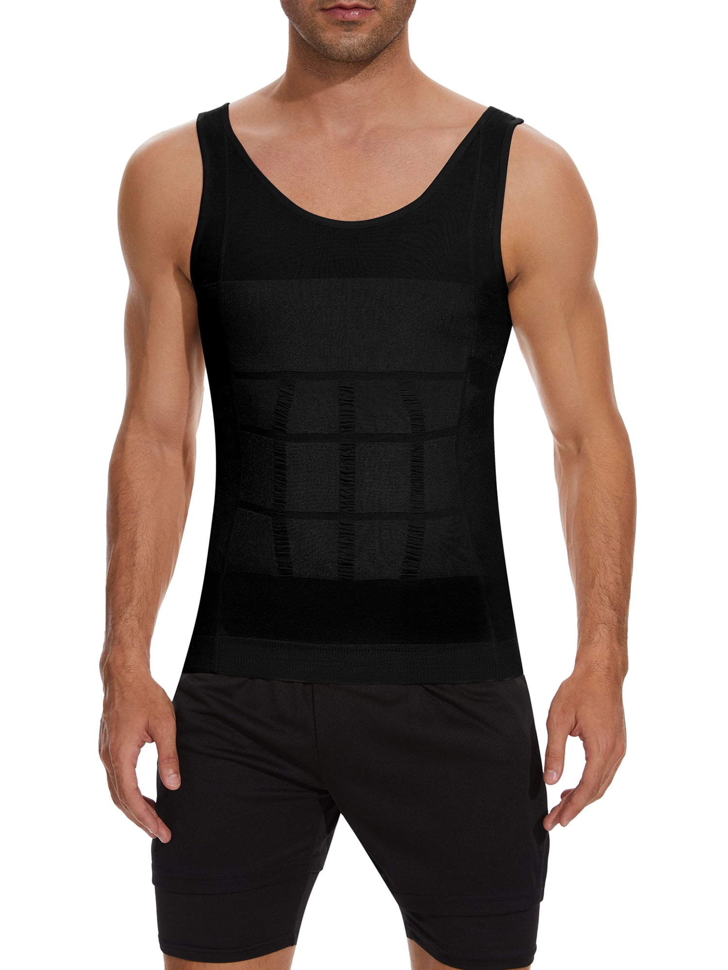 FITVALEN Compression Cami for Men Slimming Tank Shapewear Belly Body ...