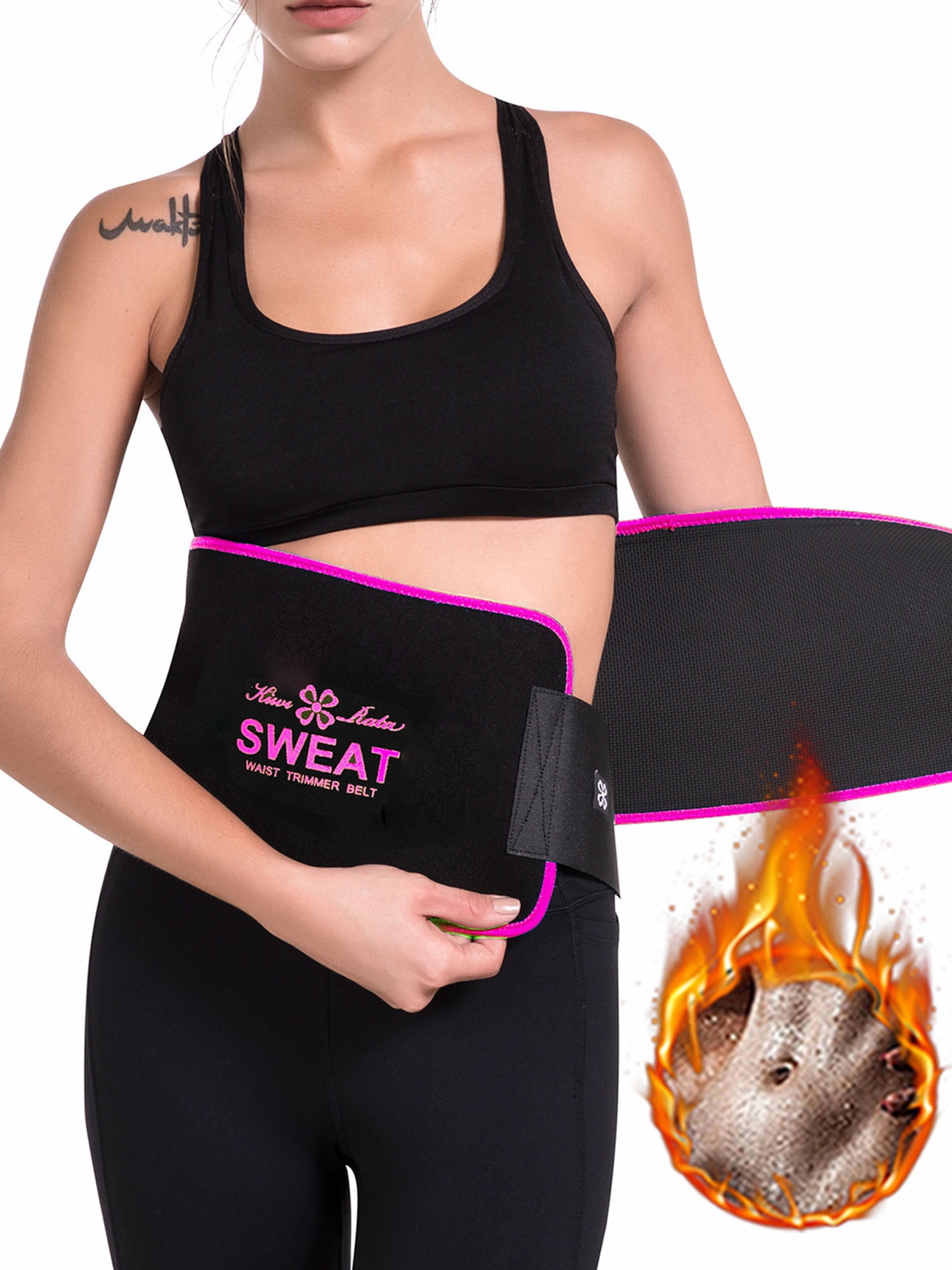 FITVALEN Sweat Waist Trimmer for Women Premium Tummy Control Girdle ...