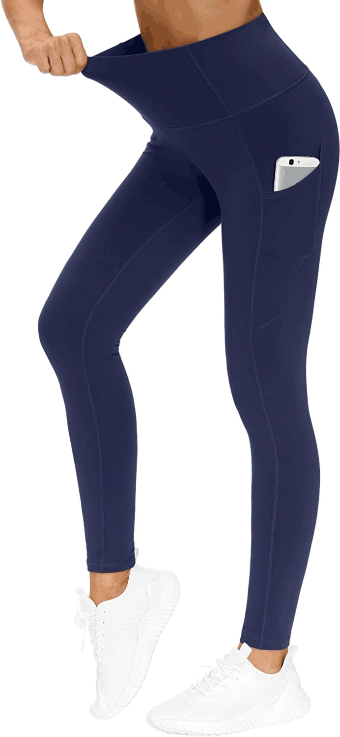 FITVALEN Sweatleaf Women's High Waisted Leggings, Tummy Control Stretch ...