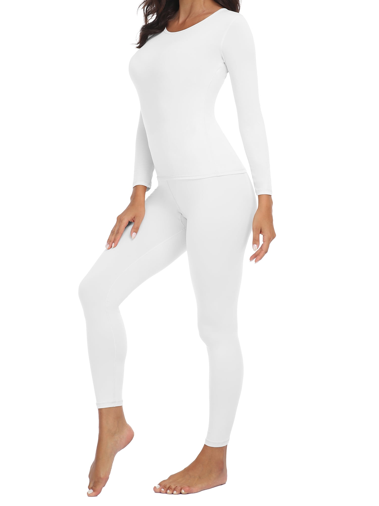 COMFREE Thermal Underwear for Women Long Johns Set Crew Neck Long ...