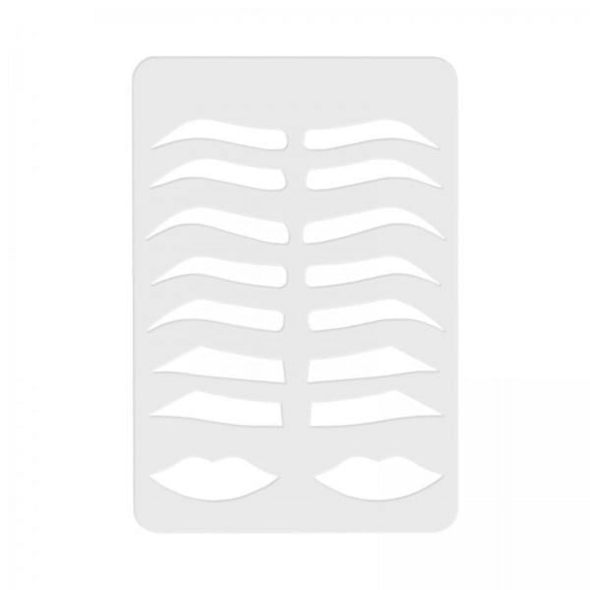 FITYLE 2xEyebrow Shape Plate Reusable Acrylic Eyebrows Enhancer Card ...