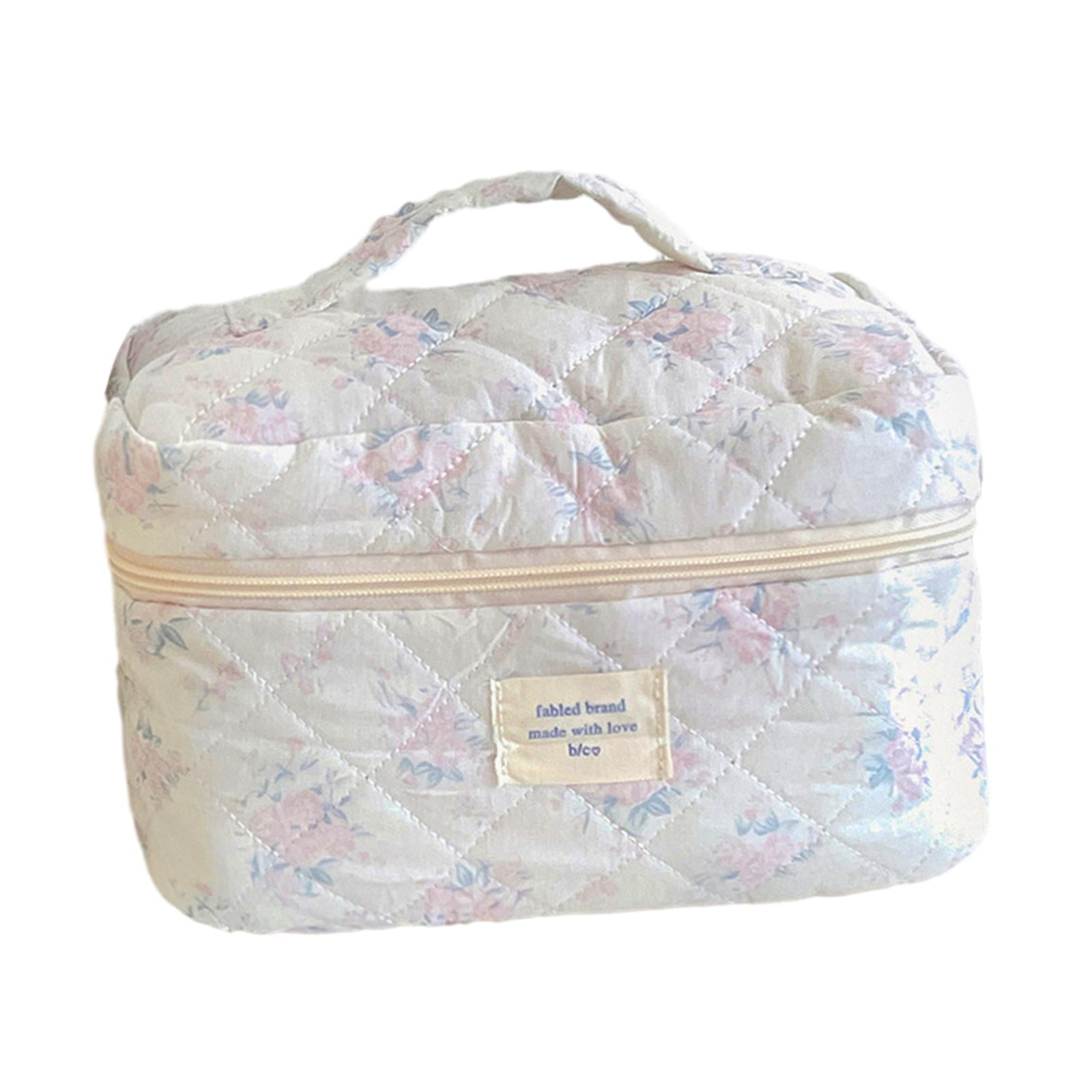 FITYLE Aesthetic Makeup Bag Aesthetic Floral Toiletry Organizer Bag ...