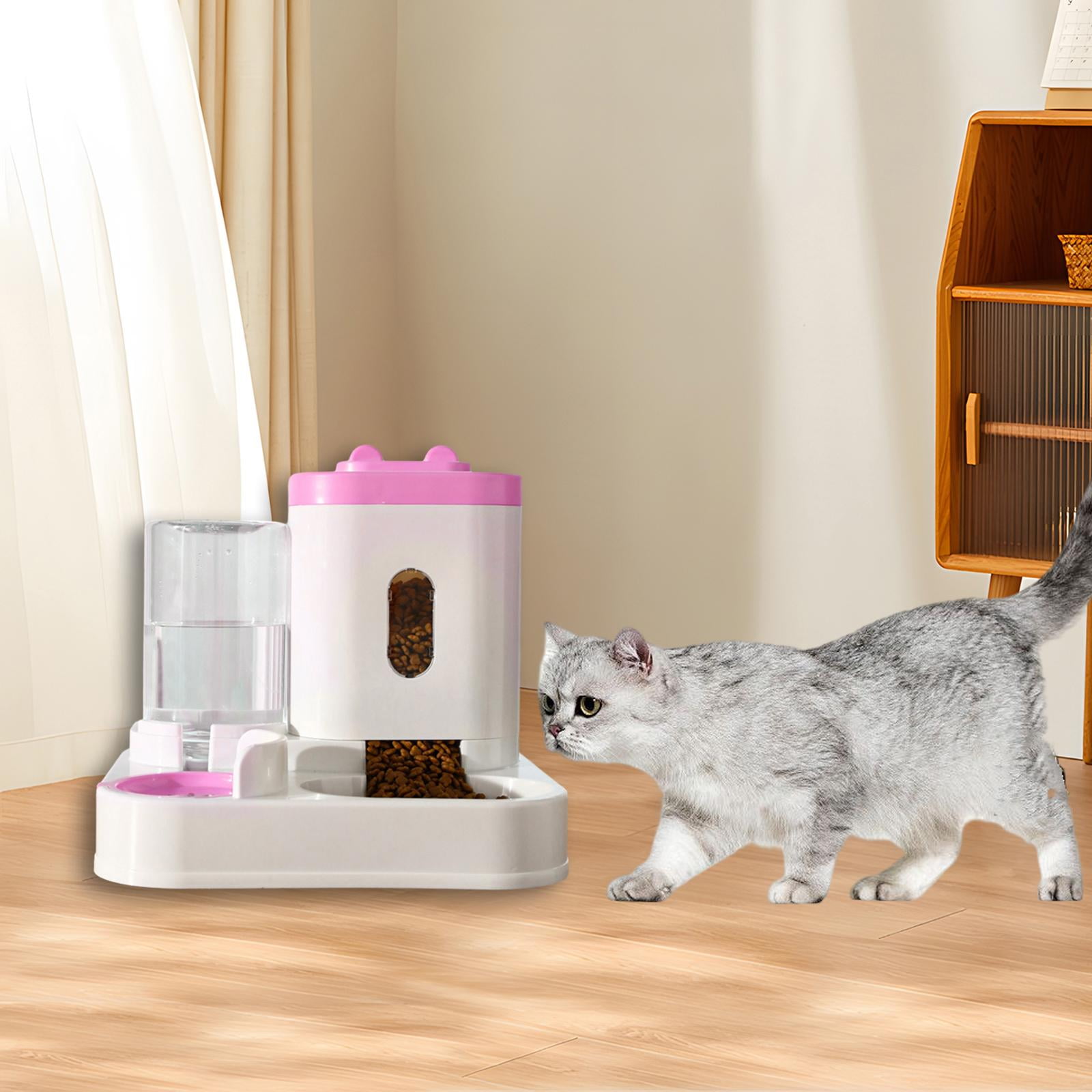 FITYLE Automatic Cat Drinker Bowl,Cat Feeding Bowl, and Water Dispenser ...