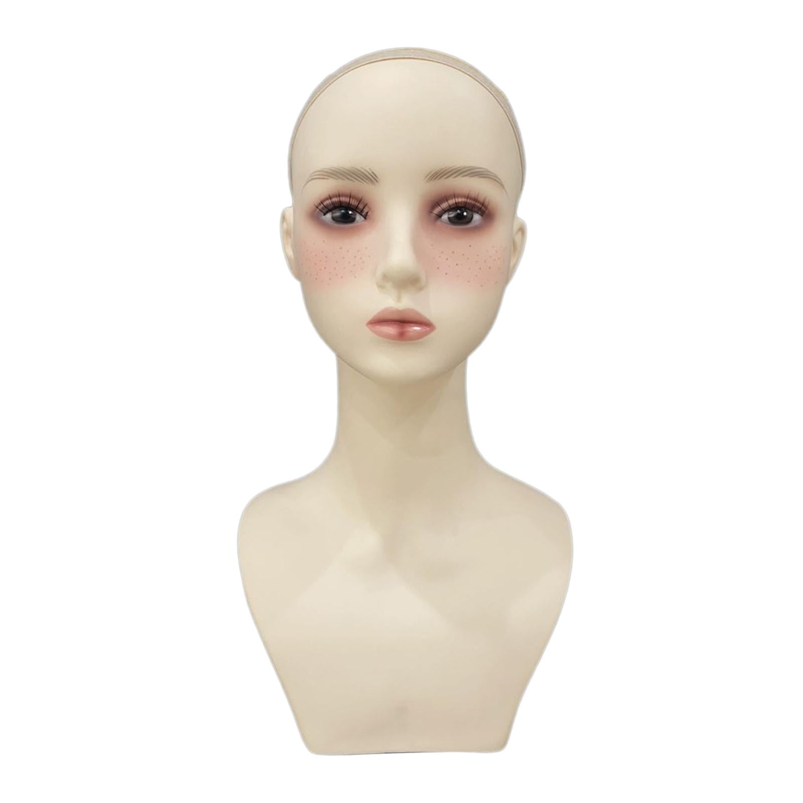 FITYLE Bald Female Mannequin Head,Mannequin Head,Makeup Multipurpose ...