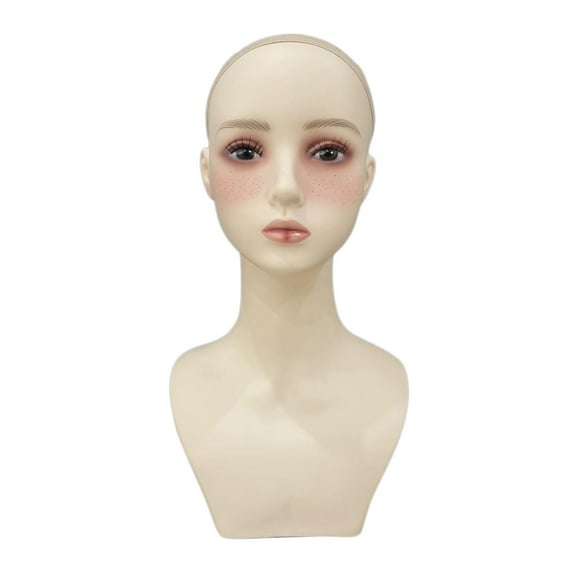 FITYLE Bald Female Mannequin Head,Mannequin Head,Makeup Multipurpose ...