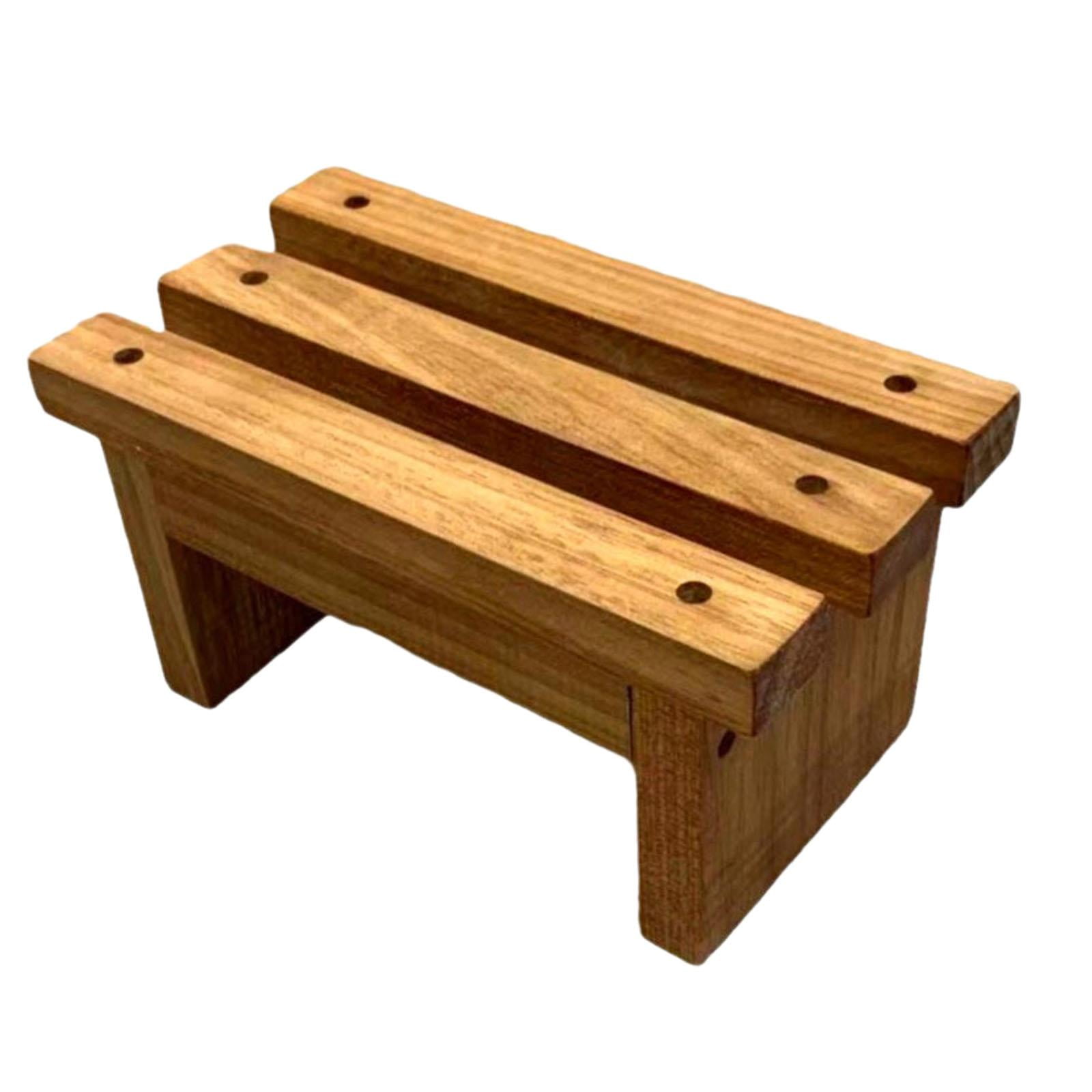 FITYLE Bath Bucket Wooden Stool Bathing Bath Chair Footrest Stool ...