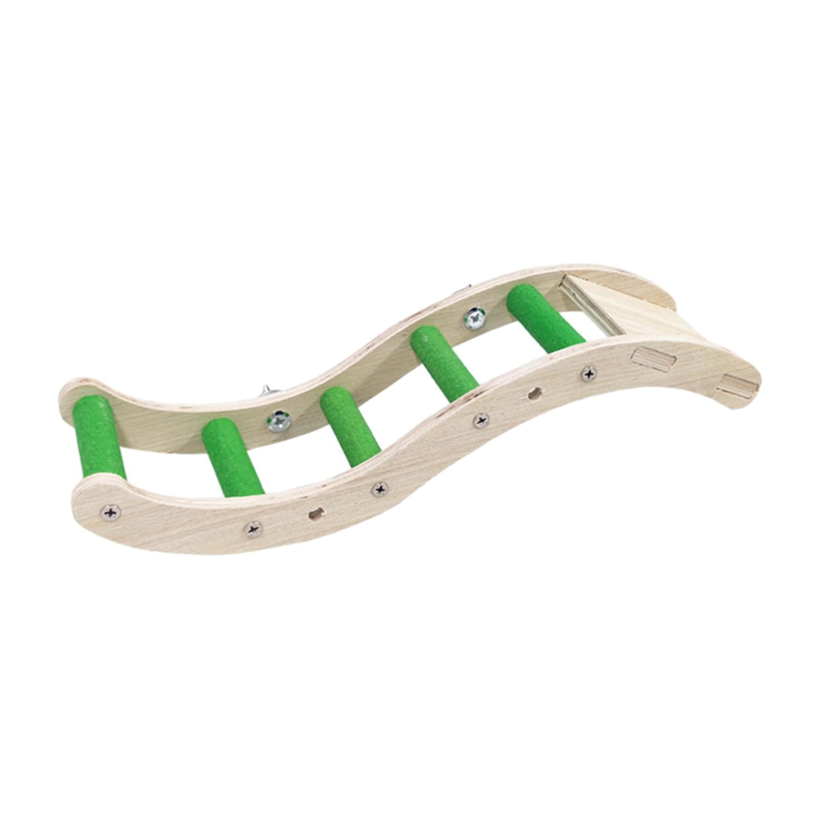 FITYLE Bird Ladder Bridge Wooden Climbing Ladder, Animals Beak Grinding ...