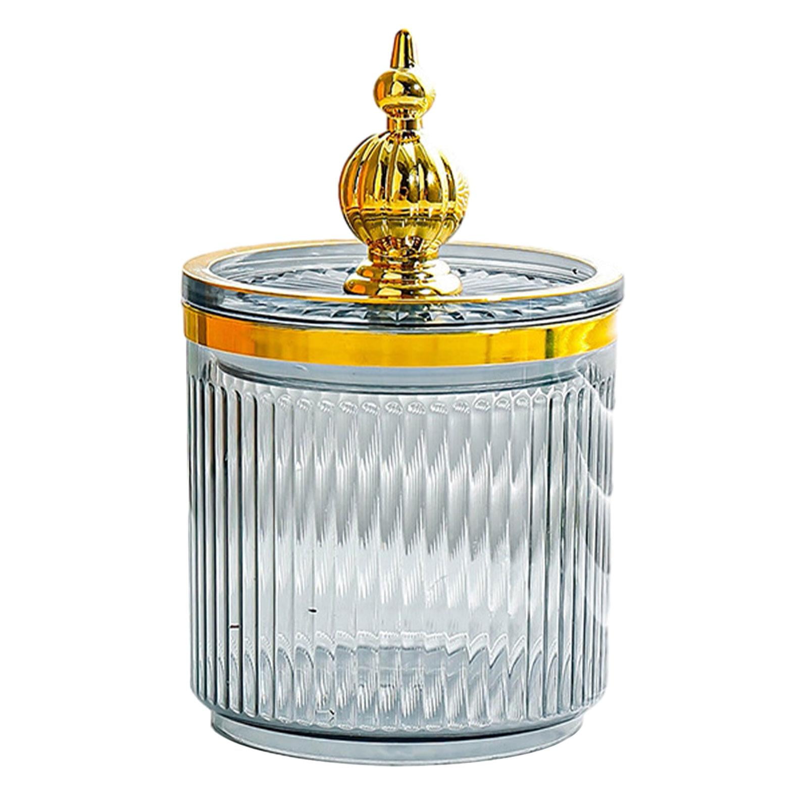 FITYLE Cotton Swab Storage Box Cotton Round Pads Container with Lid ...