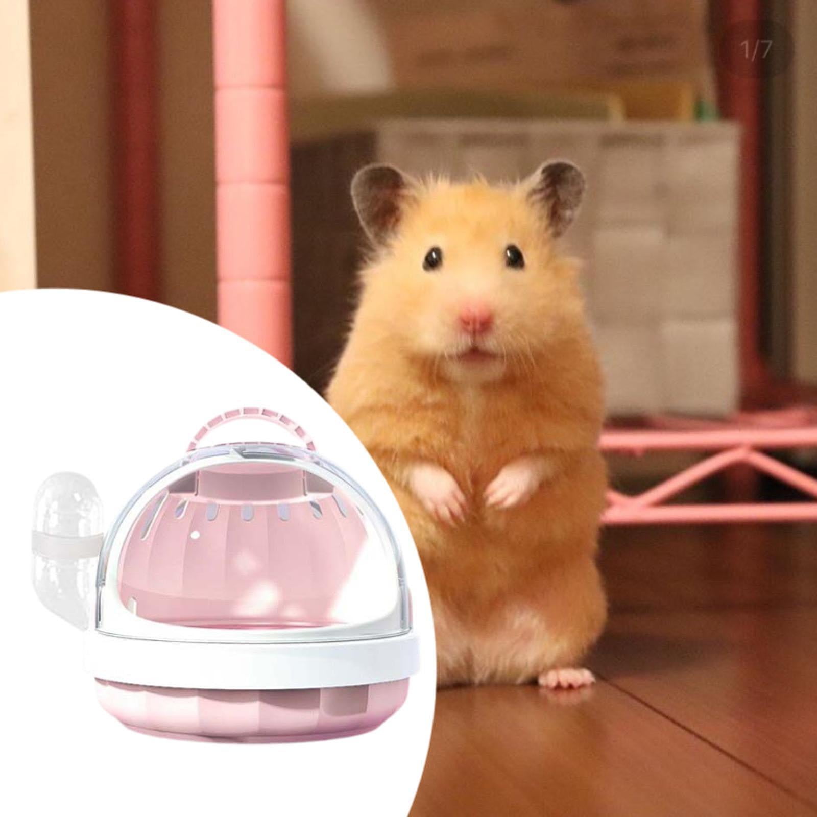 FITYLE Hamster Carrier Cage with Water Bottle Habitat Hamster Travel ...