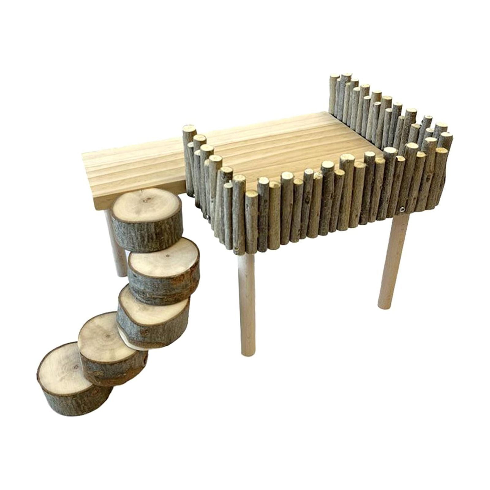 FITYLE Hamster Platform Stand Shelf Hamster Ladder Exercise Toy ...