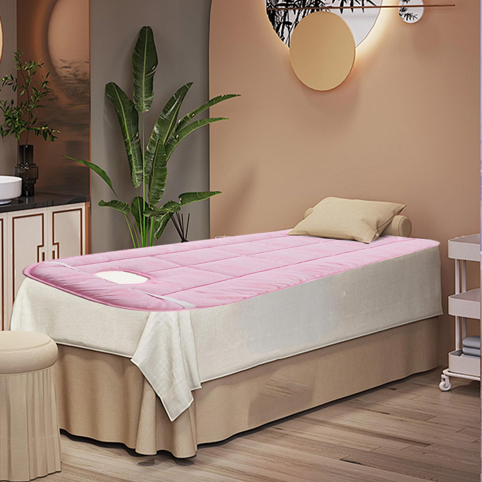 FITYLE Massage Table Pad 27.56inchx72.83inch for SPA Beauty Shop Soft and Comfortable with Face Hole Thickened Mattress Salon Bed Cover pink Walmart