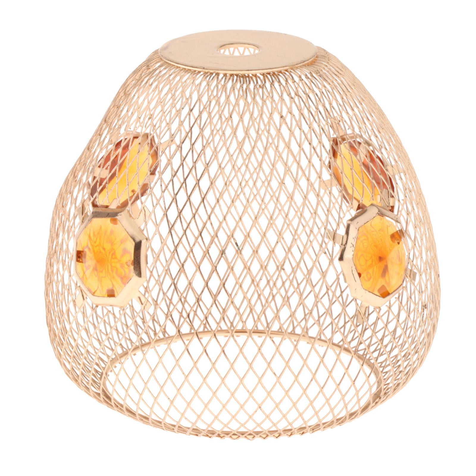 FITYLE Metal Wire Pendant Lamp Shade Light Cover, Retro Ceiling Light ...