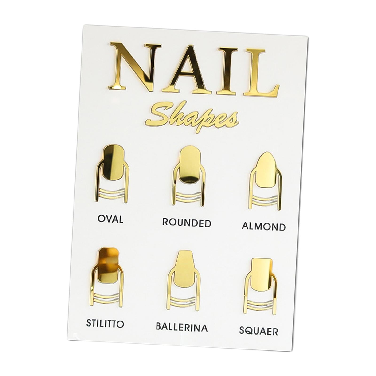 FITYLE Nail Art Display Board Acrylic Manicure Display for Nail Salon ...