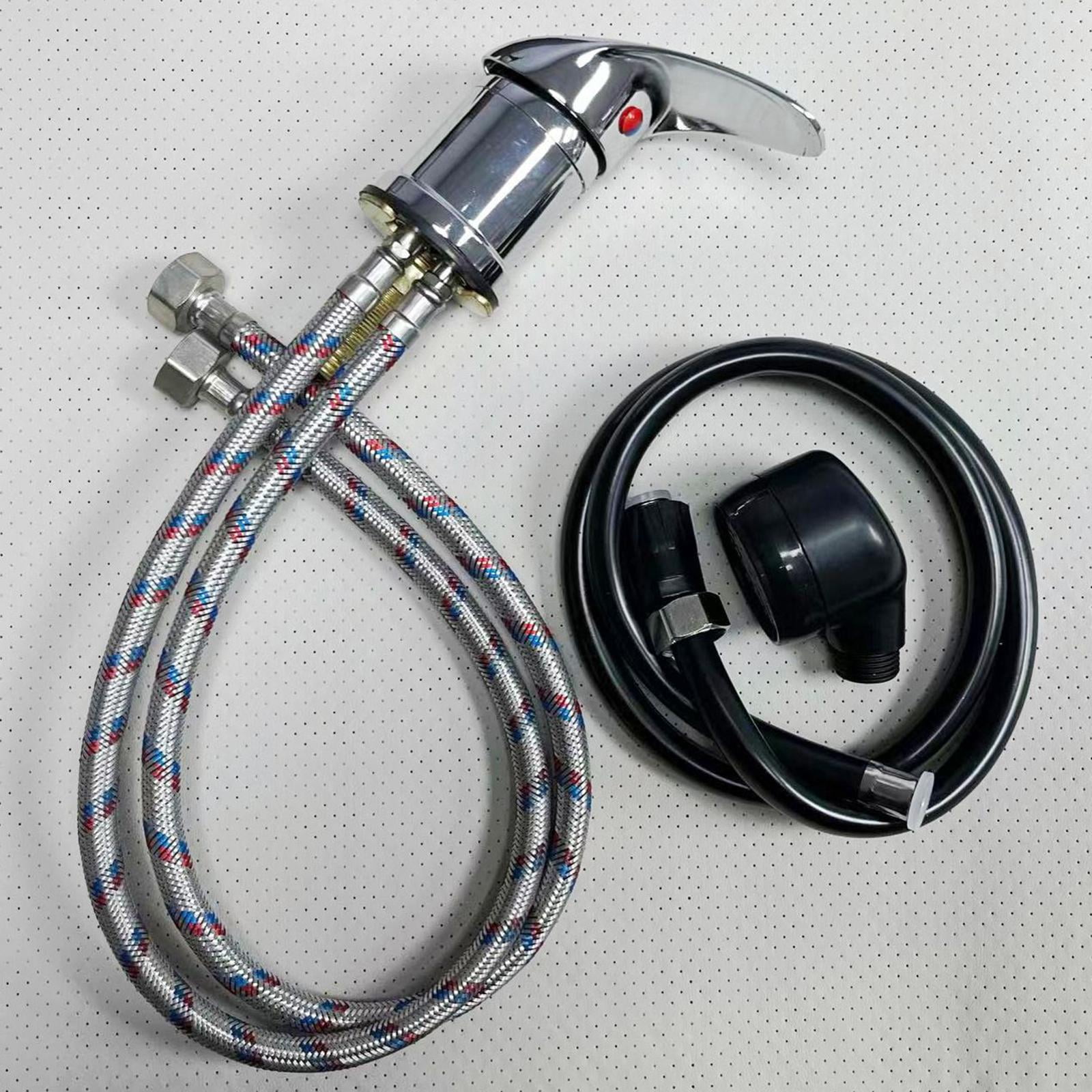 FITYLE Shampoo Bowl Faucet Set Easy to Install with Hose and Sprinkler ...