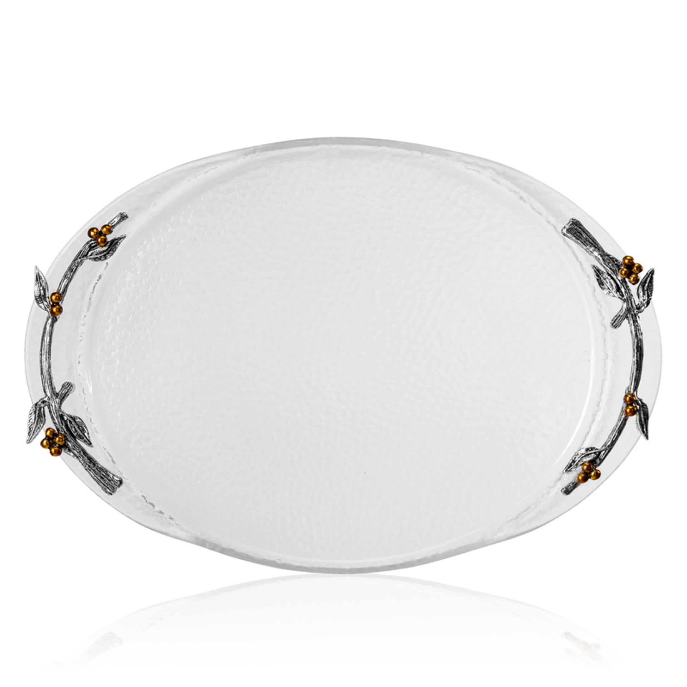 FITZ AND FLOYD Natures Greeting Clear Glass Tray - Walmart.com