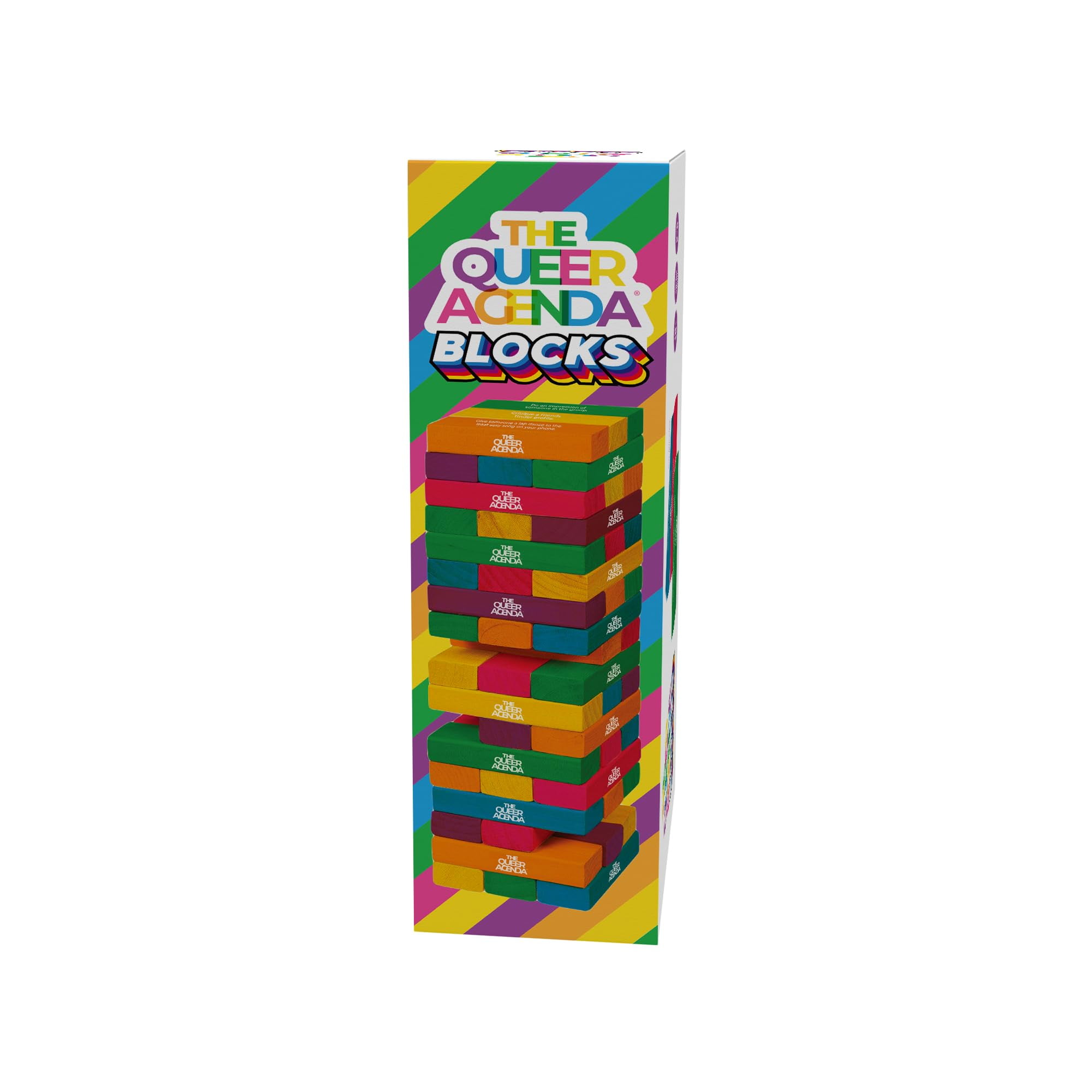 FITZ The Queer Agenda IFF17 Blocks Party Game - Rainbow Pride Tumbling ...