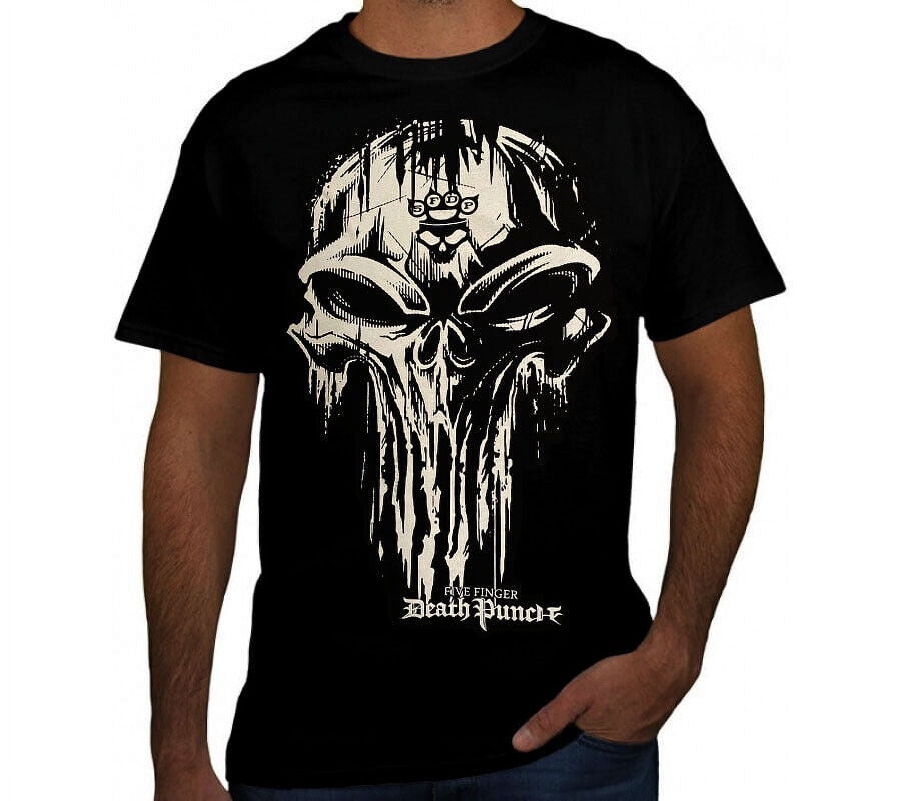 FIVE FINGER DEATH PUNCH PUNK ROCK BAND Black T Shirt - Walmart.com