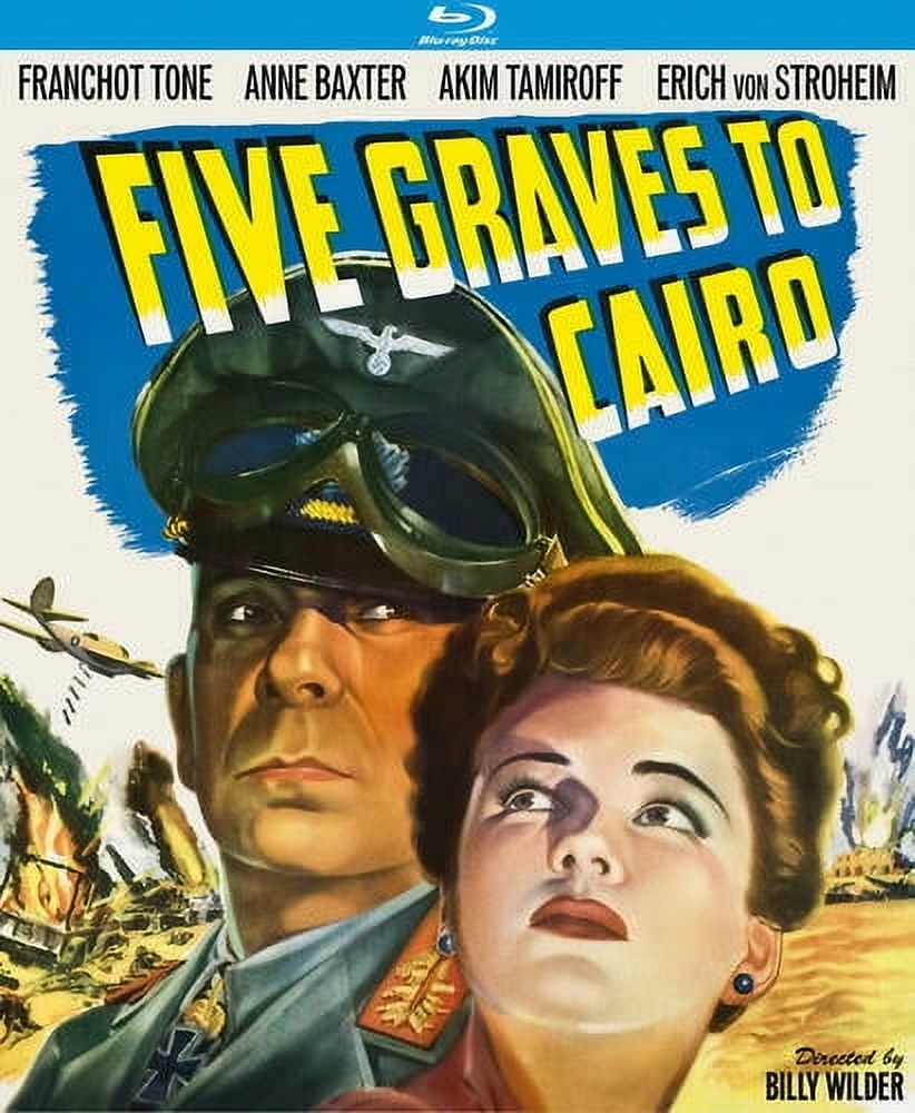 FIVE GRAVES TO CAIRO New Blu-ray Billy Wilder Franchot Tone Anne Baxter ...