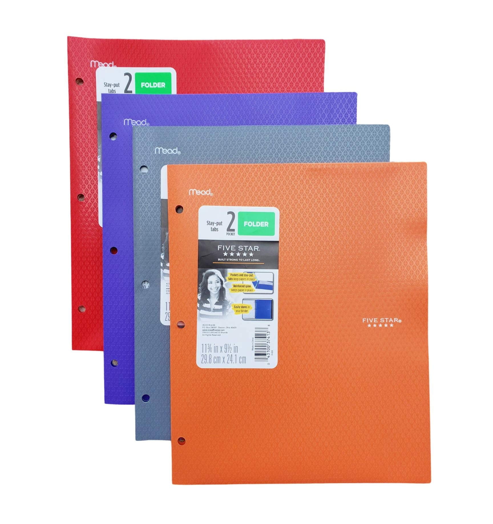 FIVE STAR Stay-Put Folder 3-Ring Binder with Accessories Included ...