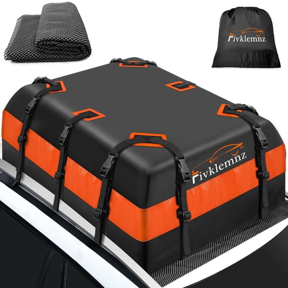 FIVKLEMNZ 21 Cu Auto Luggage Storage, Waterproof Roof Bag with Mat, 10 ...