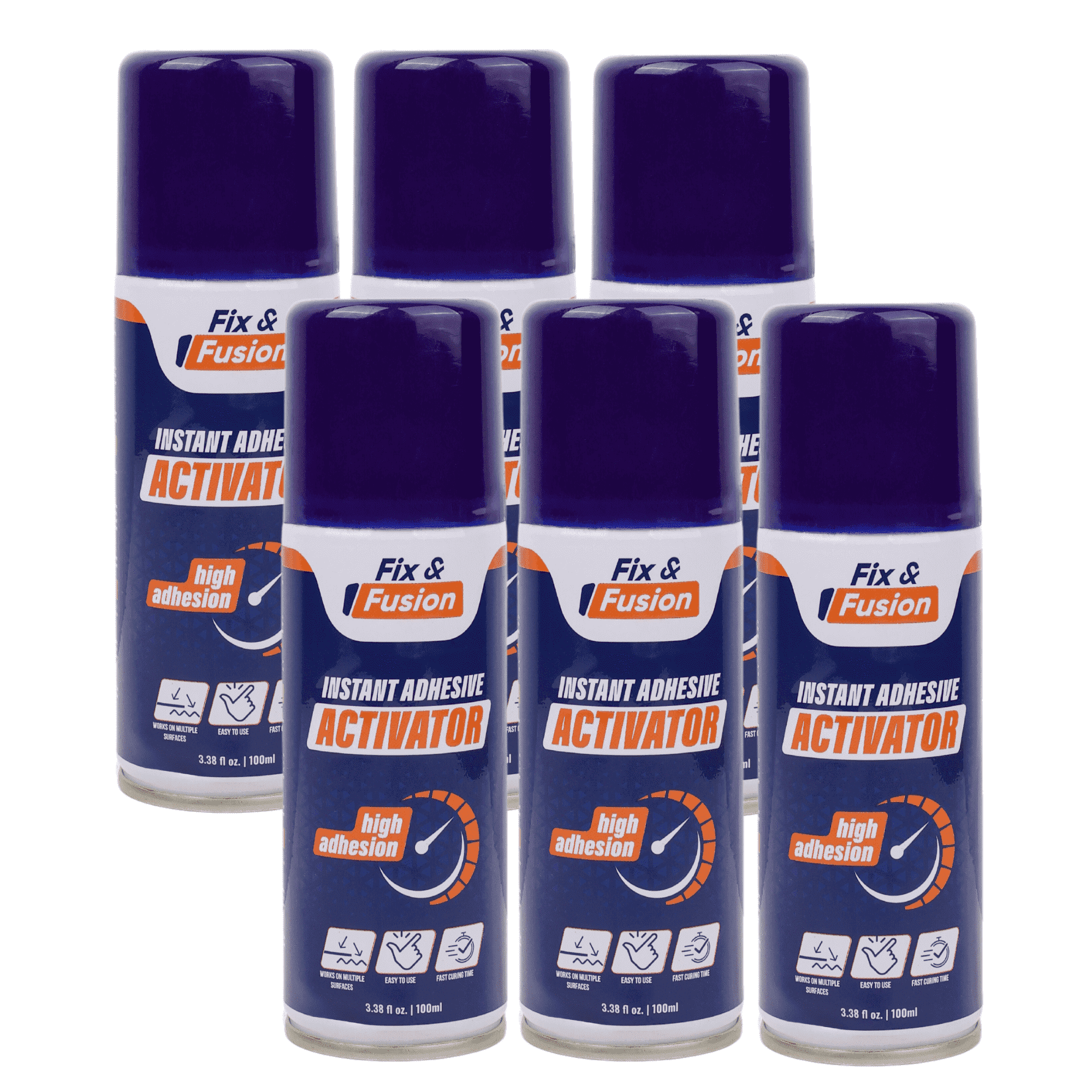 FIX & FUSION Activator Spray (3.38 Fl Oz), Instant Cure Accelerator for ...