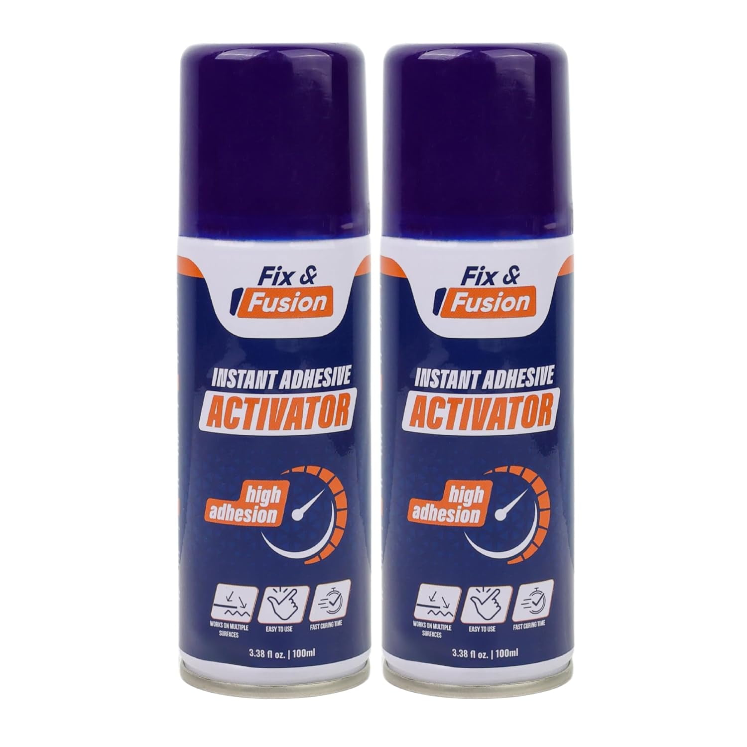 FIX & FUSION Activator Spray (3.38 Fl Oz), Instant Cure Accelerator for ...