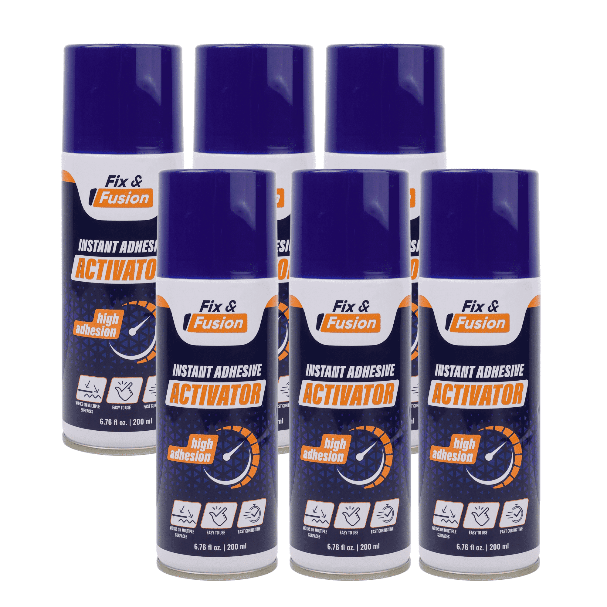 FIX & FUSION Activator Spray (6.76 Fl Oz), Instant Cure Accelerator for ...
