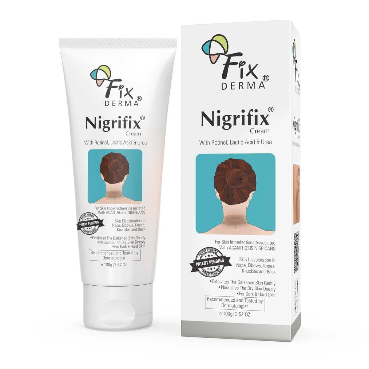 FIXDERMA Nigrifix Cream for MMF7 Acanthosis Nigricans with Lactic Acid ...