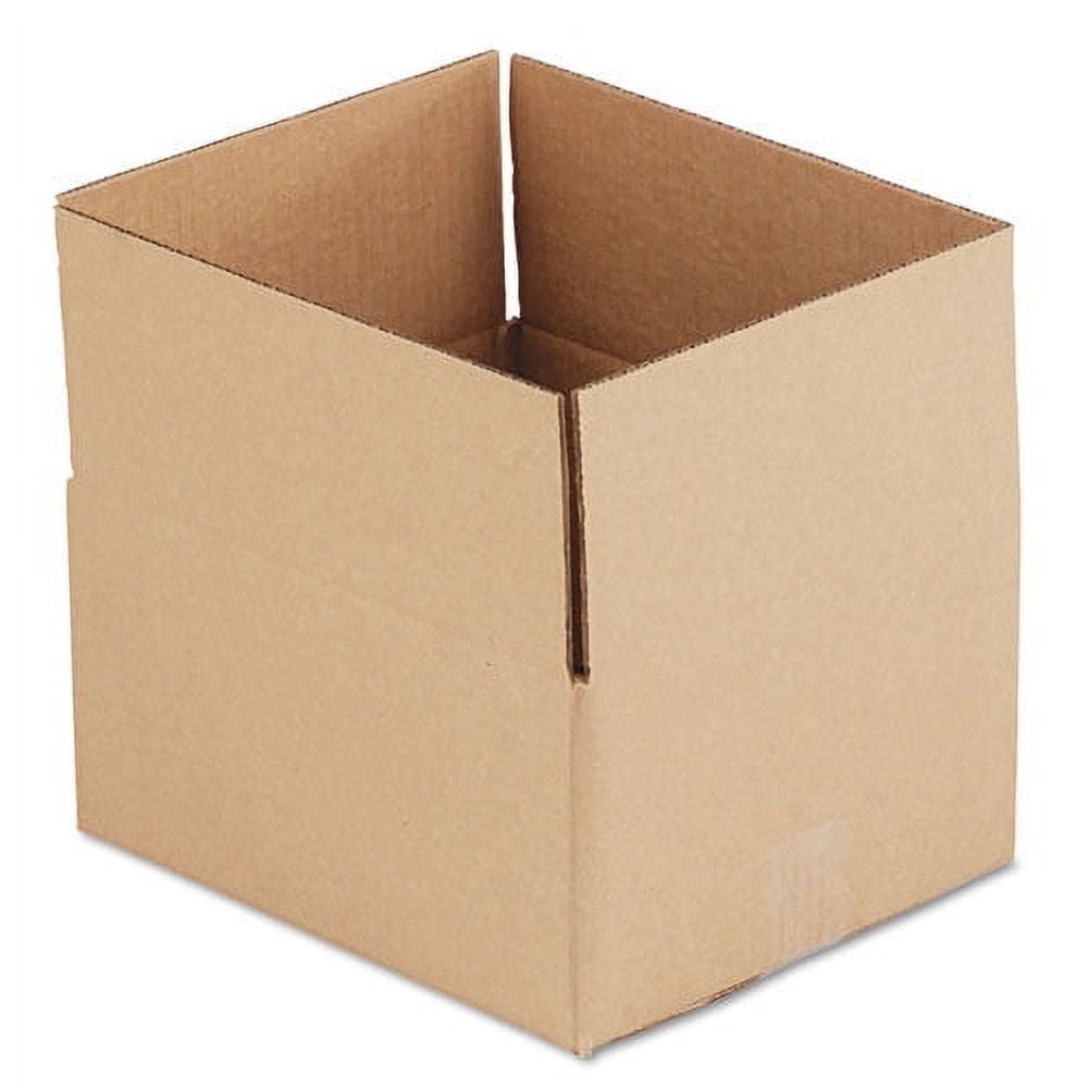 FIXED-DEPTH CORRUGATED SHIPPING BOXES, REGULAR SLOTTED CONTAINER (RSC), 10" X 12" X 6", BROWN ...