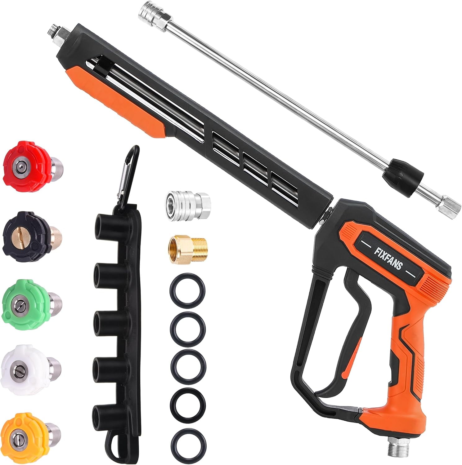 FIXFANS Pressure Washer Gun Kit, 5000PSI Power Washer Handle Gun with ...