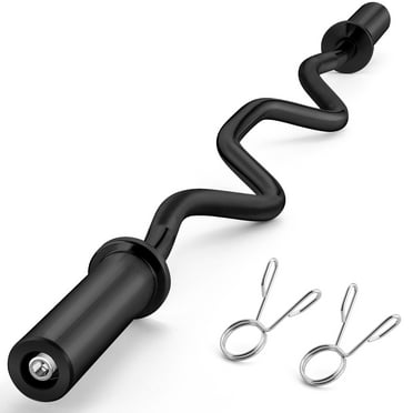 CAP Barbell Chrome 47" Olympic Curl Bar - Walmart.com
