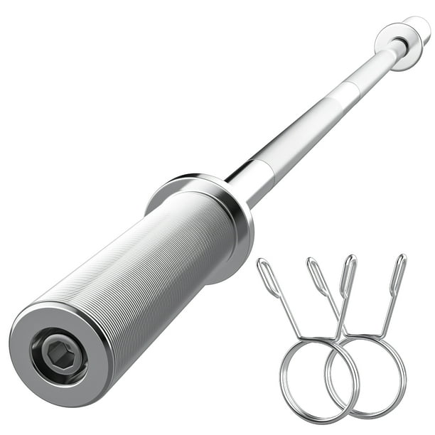 FIXTECH 5Ft/6Ft/7Ft Barbell Bar Olympic Weightlifting Bar - Straight ...